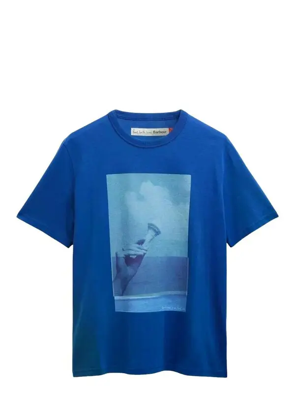 Barbour X Paul Smith Graphic-print T-shirt - Blue