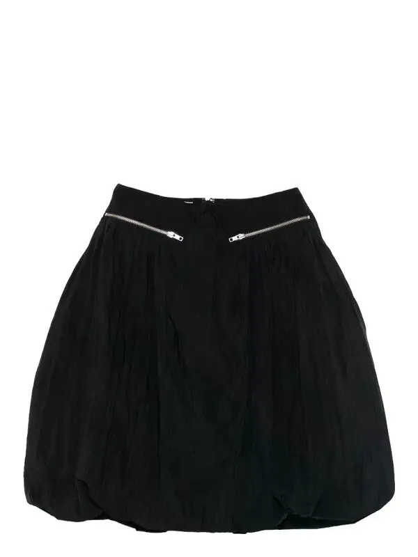 Co Midi Skirt With Zip Detail - Black