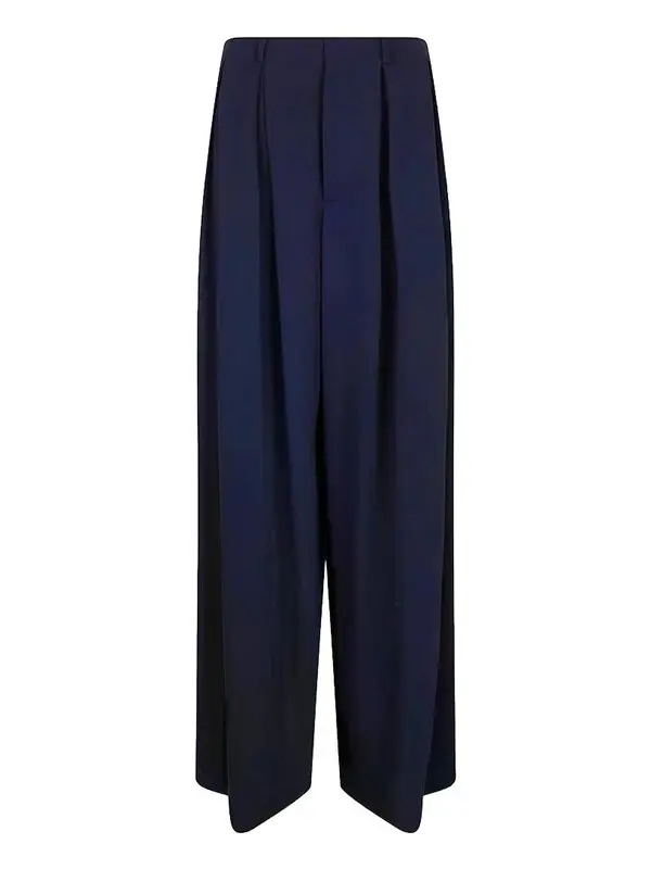 Polo Ralph Lauren Greer Pleated Palazzo Pants - Blue