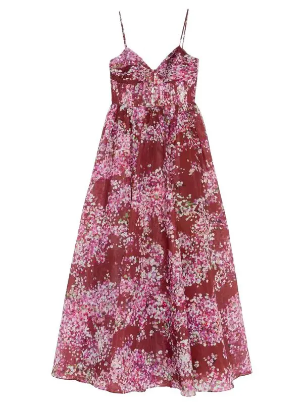 Aje Fortuna Floral-print Maxi Dress - Red