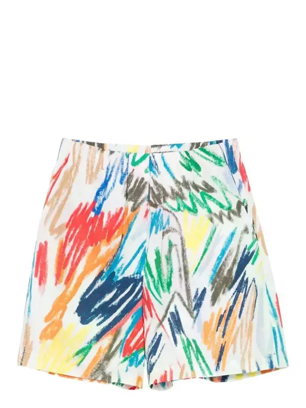 Akris Printed Shorts - White