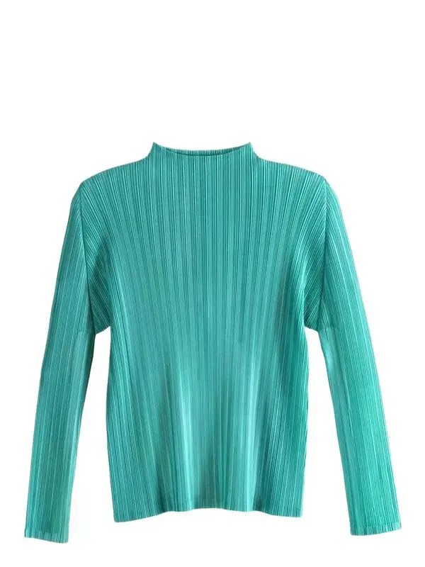 Issey Miyake Pleated Top - Green