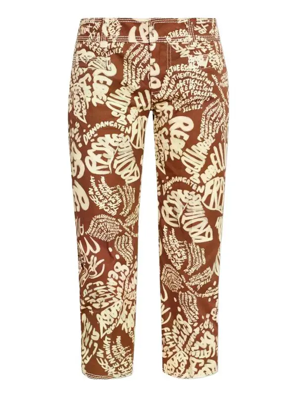 Dsquared2 Text-print Trousers - Brown