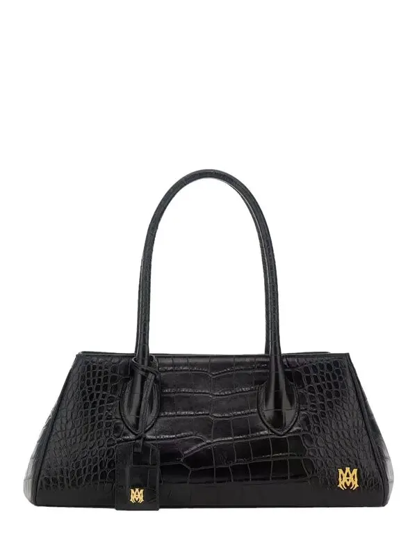 Amiri Croc-effect Leather Shoulder Bag - Black