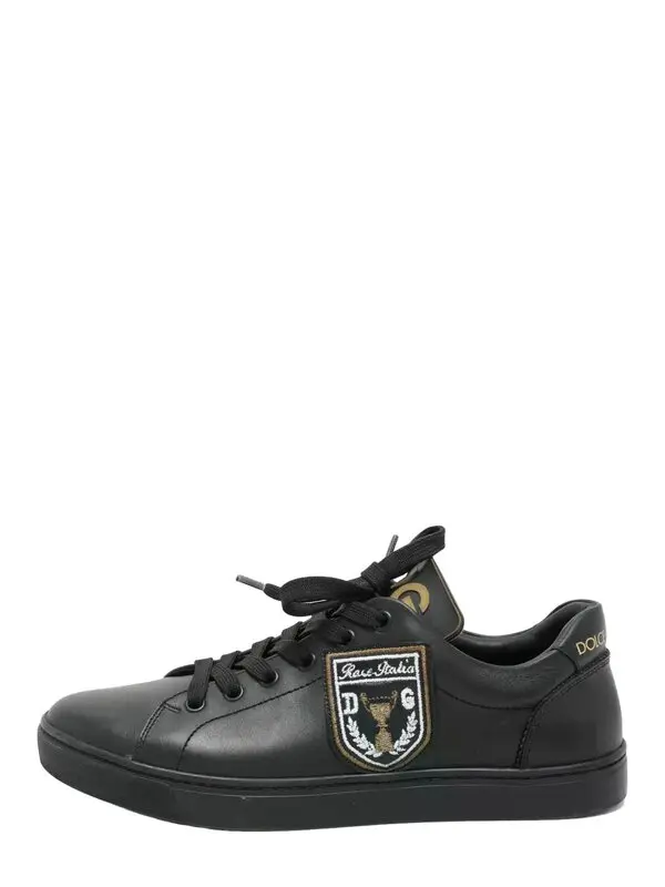 Dolce & Gabbana Portofino Lace-up Sneakers - Black