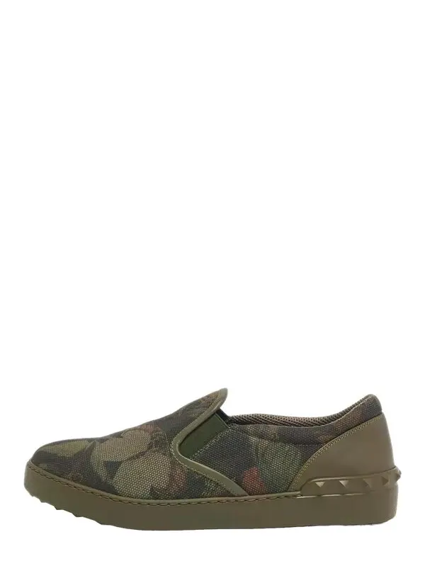 Valentino Garavani Printed Slip-on Sneakers - Green