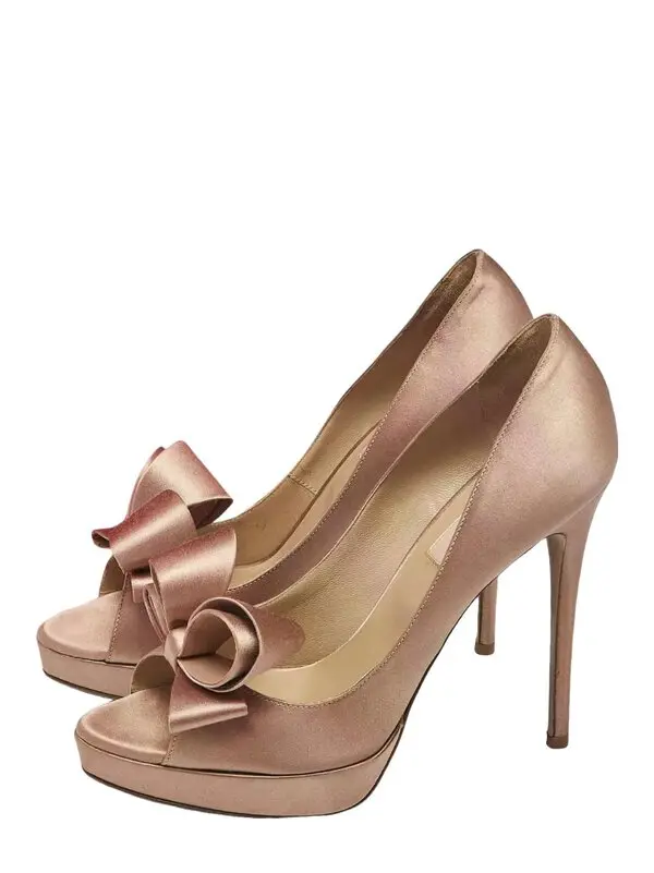 Valentino Garavani Bow Platform Pumps - Pink