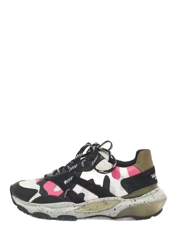 Valentino Garavani Camouflage Lace-up Sneakers - White