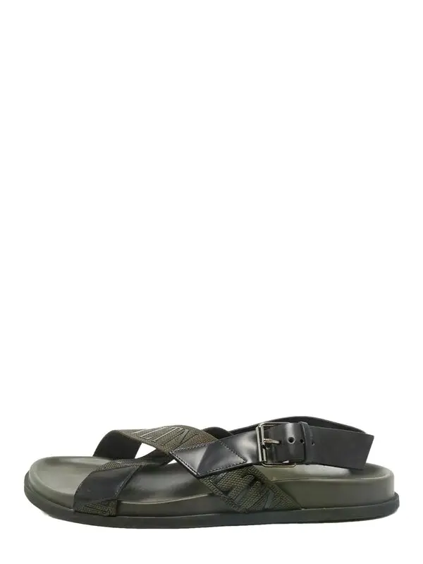 Valentino Garavani Cross-strap Flat Sandals - Green
