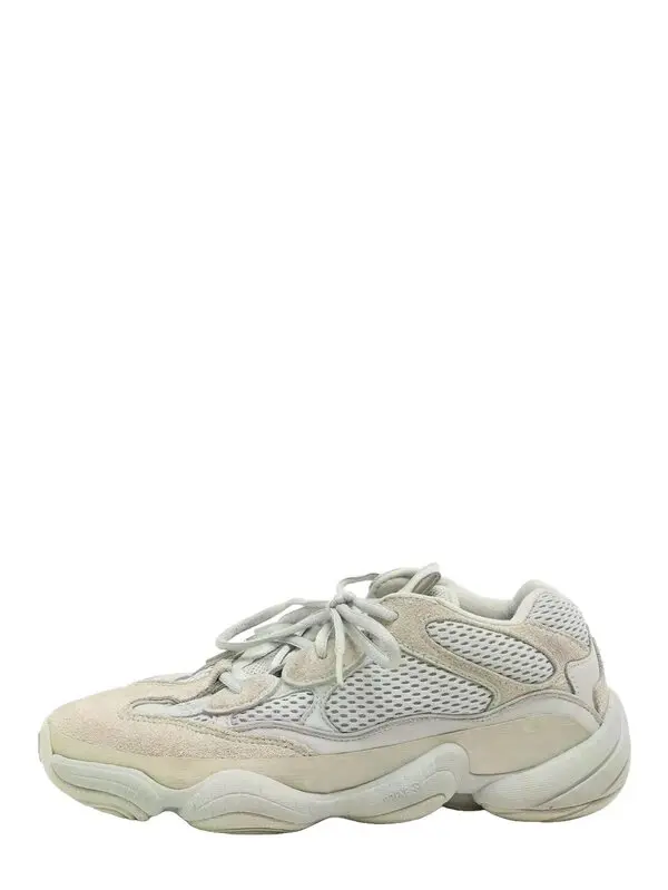 ADIDAS X YEEZY Yeezy 500 Leather Lace-up Sneakers - Grey