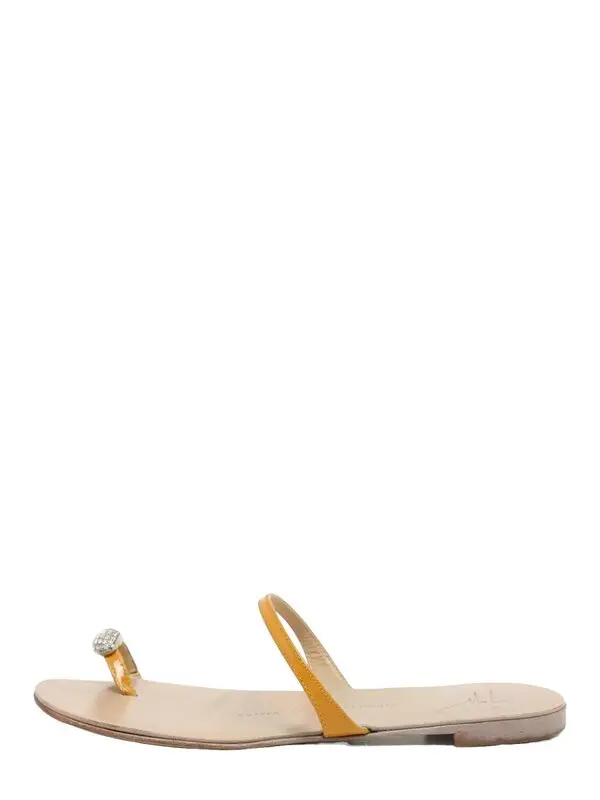 GIUSEPPE ZANOTTI Crystal-embellished Sandals - Yellow
