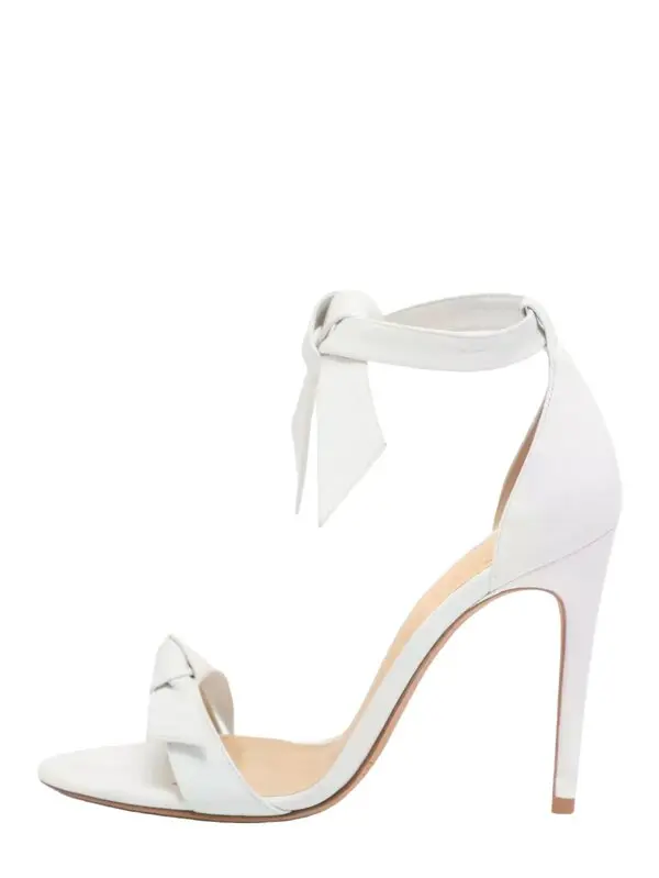 ALEXANDRE BIRMAN Clarita Bow Detail High Heel Sandals - White