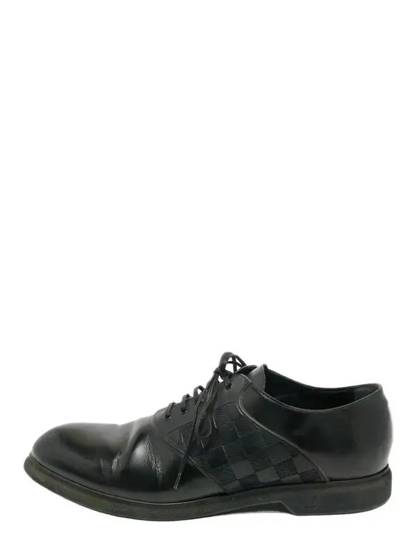 LOUIS VUITTON Leather Derby Shoes - Black