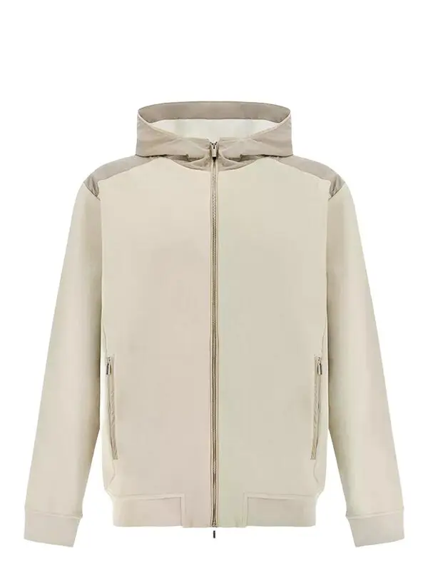Paul & Shark Zip-up Hooded Jacket - Neutrals