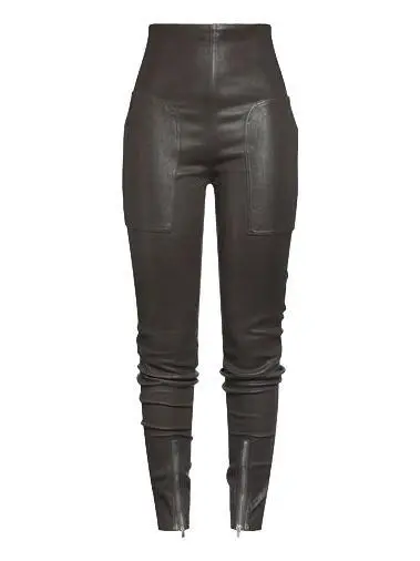 Rick Owens Skinny Leather Pants - Brown