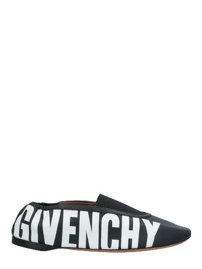 Givenchy Ballet Flats In Leather And Textile Fibers - Black
