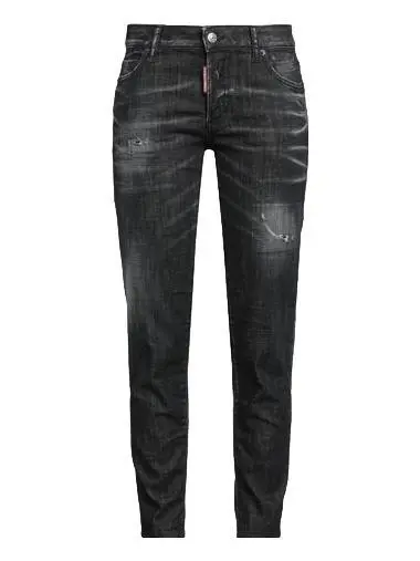 Dsquared2 Tapered Jeans With Brand Logo - Grey