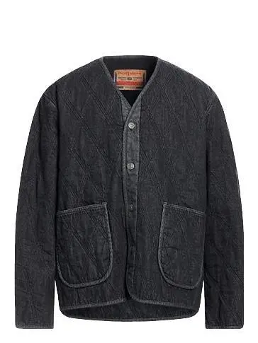 DIESEL Denim Outerwear Size Cotton, Hemp - Black