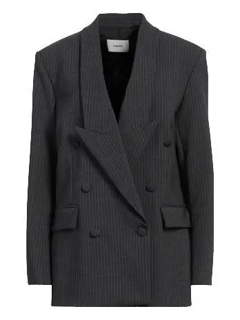 Coperni Double-breasted Pinstriped Blazer - Grey