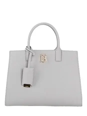 Burberry Handbag In Calfskin - Grey