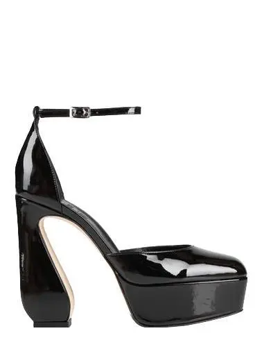 SERGIO ROSSI Patent Leather Pumps - Black