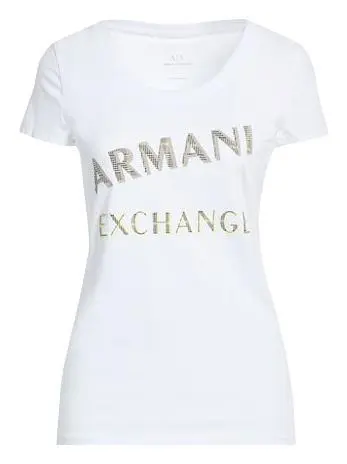 Armani Exchange Logo-print Stretch T-shirt - White