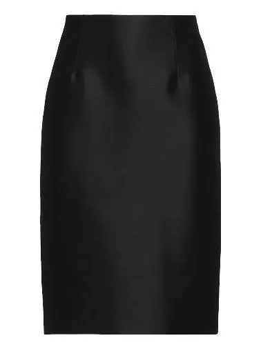 Versace Midi Wool And Silk Skirt - Black