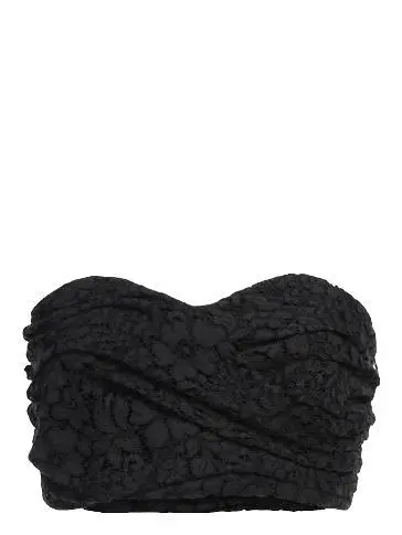 PT TORINO Viscose-blend Crop Top - Black