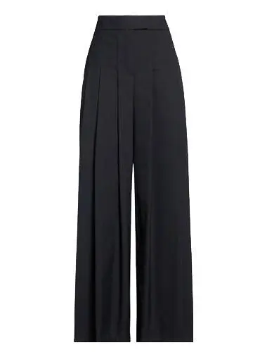 Karl Lagerfeld Wide-leg Pleated Trousers - Black