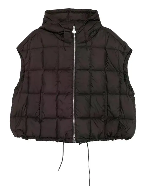 IENKI IENKI Arco Hooded Quilted Gilet - Brown