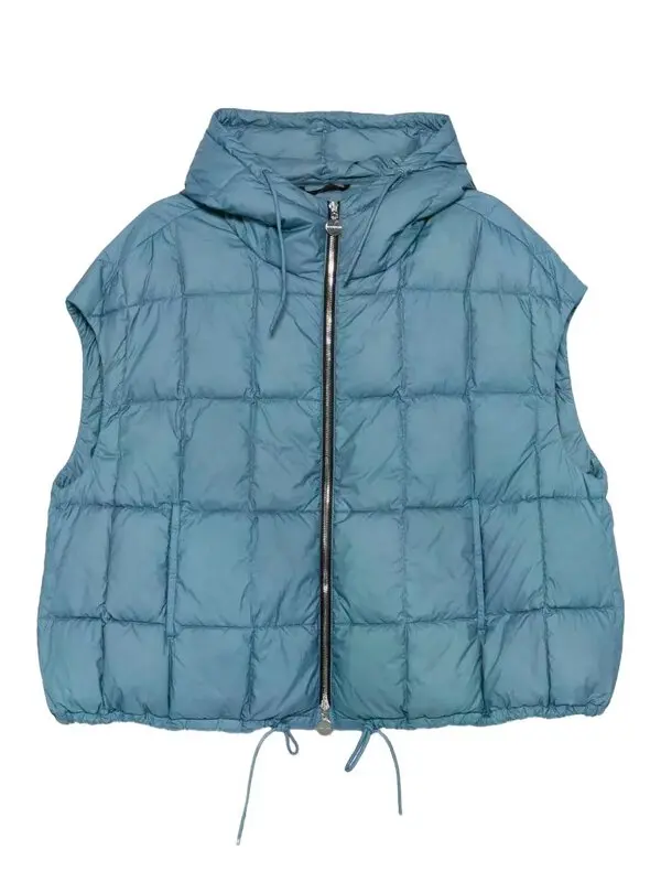 IENKI IENKI Arco Hooded Quilted Gilet - Blue
