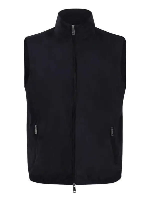 Paul & Shark Wool Zip Gilet - Blue