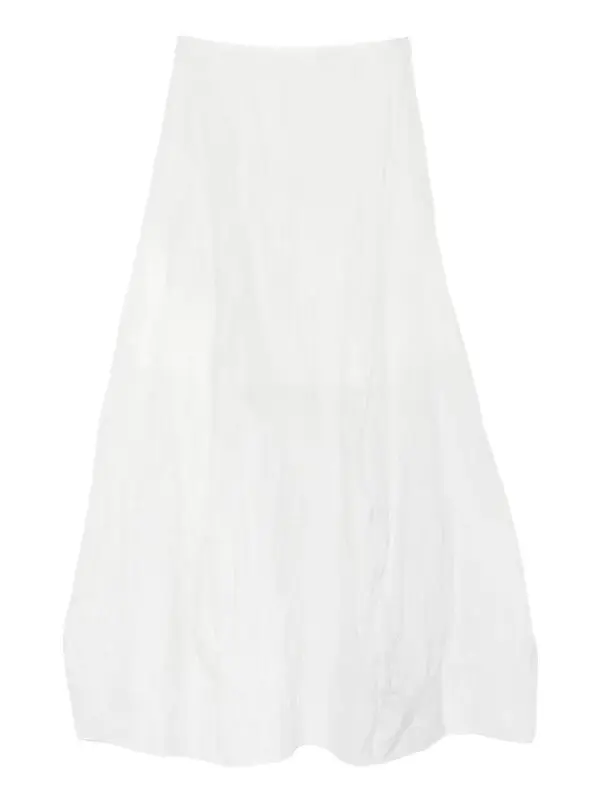 RUOHAN Frost Cocoon Skirt - White