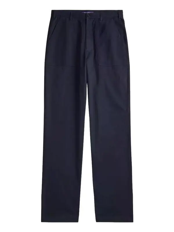 Ralph Lauren Purple Label Regular Fit Trousers - Blue