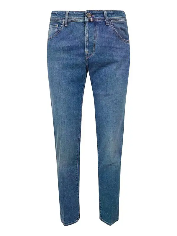 Jacob Cohen Buttoned Regular Jeans - Blue