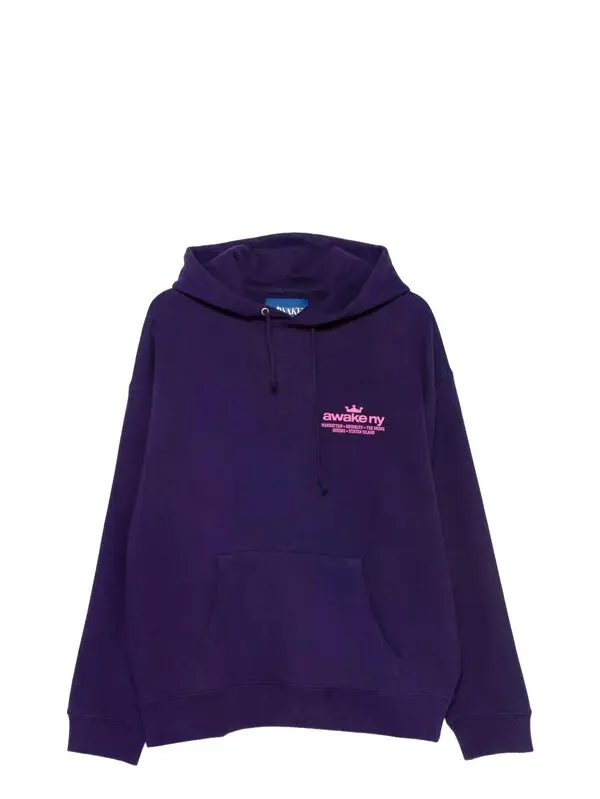 AWAKE NY Logo Hoodie - Purple