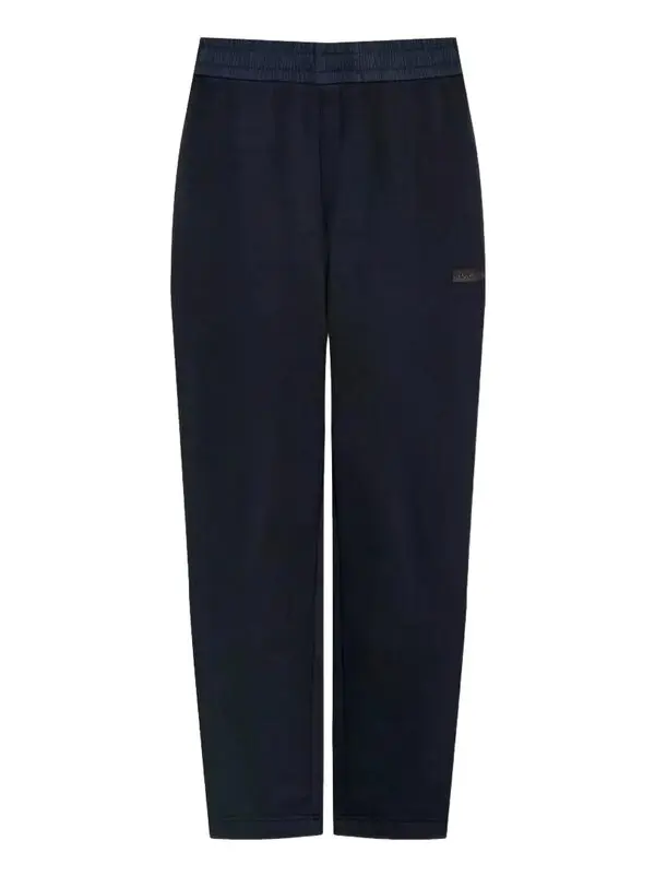 Moncler Logo-patch Cotton Track Pants - Blue