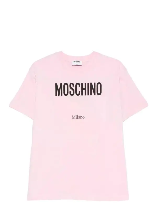 Moschino Logo-detail T-shirt - Pink