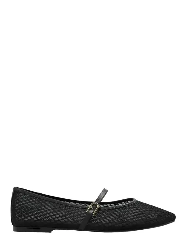 Furla Etoile Net Ballet Flats - Black