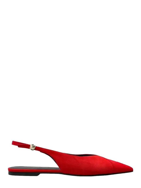 Furla Sfera Pointed-toe Leather Pumps - Red