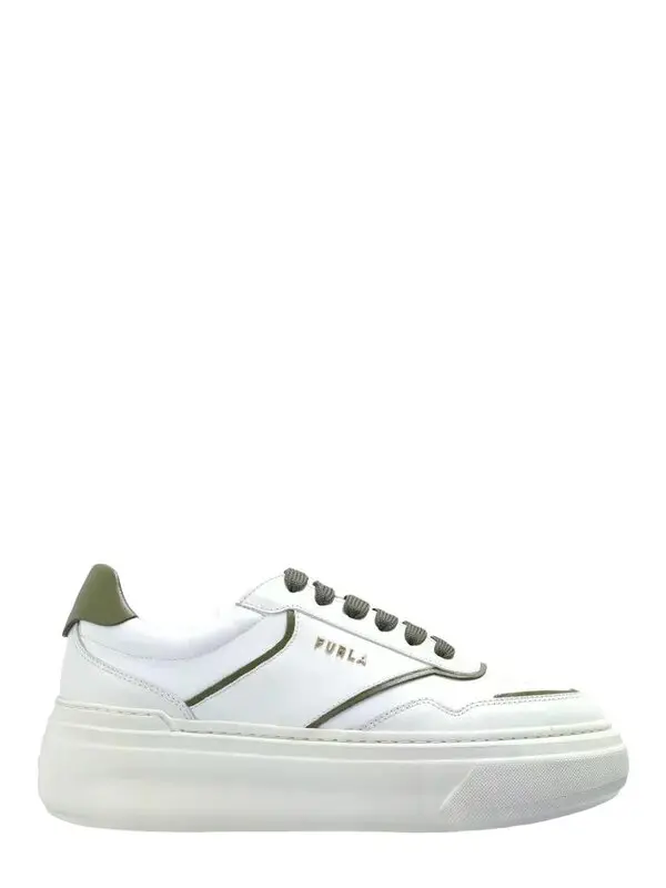 Furla Nuage Leather Sneakers - White