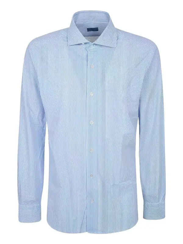 BARBA NAPOLI Striped Shirt - Blue