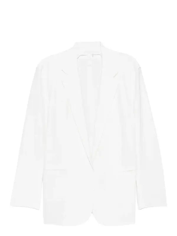 Norma Kamali Single-breasted Blazer - White