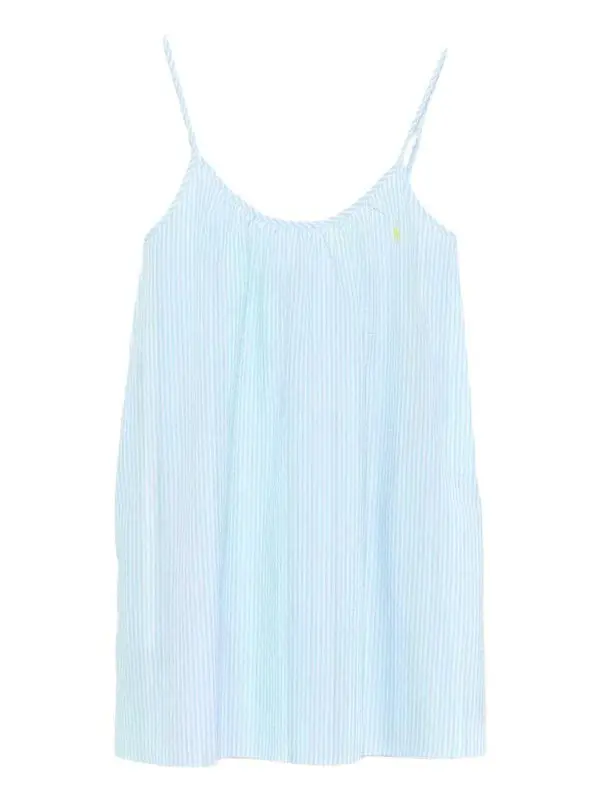 Polo Ralph Lauren Seersucker Slip Nightdress - Blue