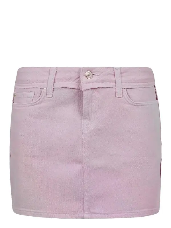 7 For All Mankind Cherry Mini Skirt - Pink