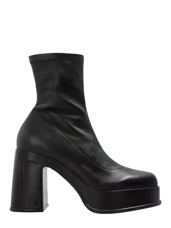 JIMMY CHOO Hadi Ab Leather Boots - Black