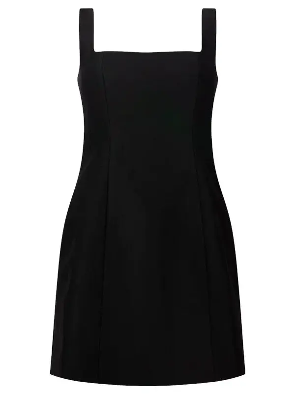 TWENTY FOURHAITCH Square-neck Dress - Black
