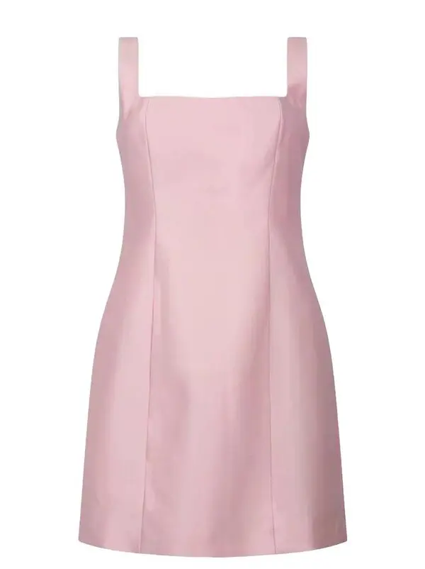 TWENTY FOURHAITCH Square-neck Dress - Pink