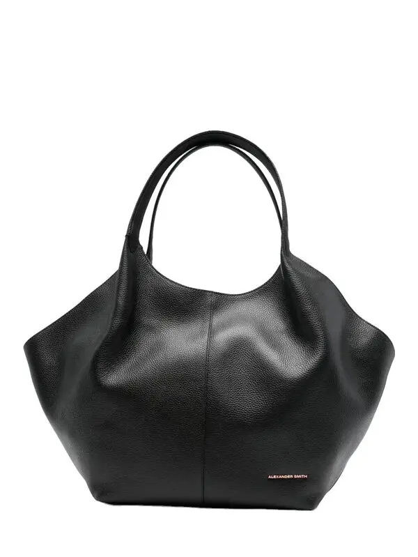 ALEXANDER SMITH Rachel Leather Tote Bag - Black