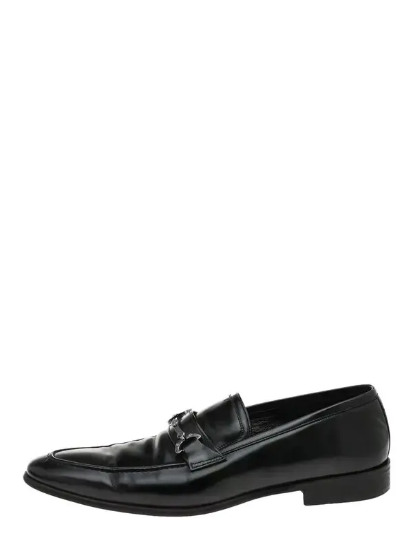 Dolce & Gabbana Leather Horsebit Detail Loafers - Black
